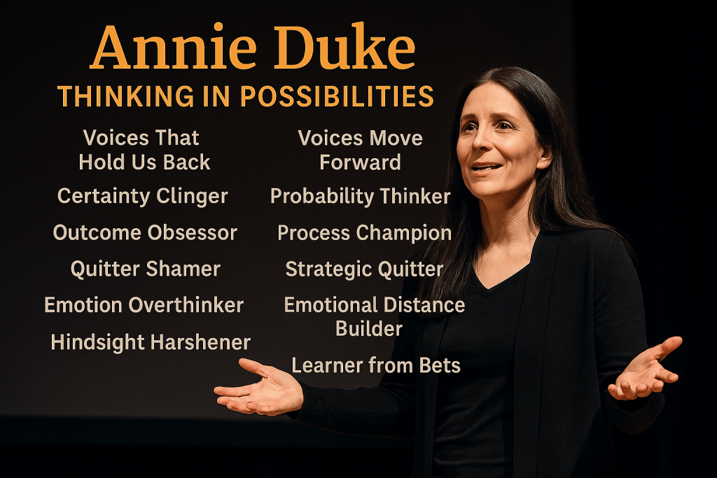 Thinking in Possibilities – Inspired by Annie Duke - Talent Whisperers®